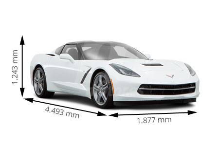 Medidas Chevrolet Corvette: longitud, anchura, altura y maletero - Motor.es