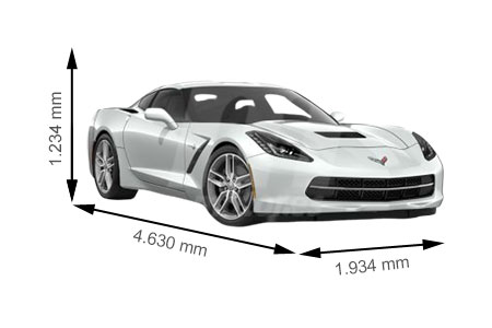 Medidas Chevrolet Corvette: longitud, anchura, altura y maletero - Motor.es