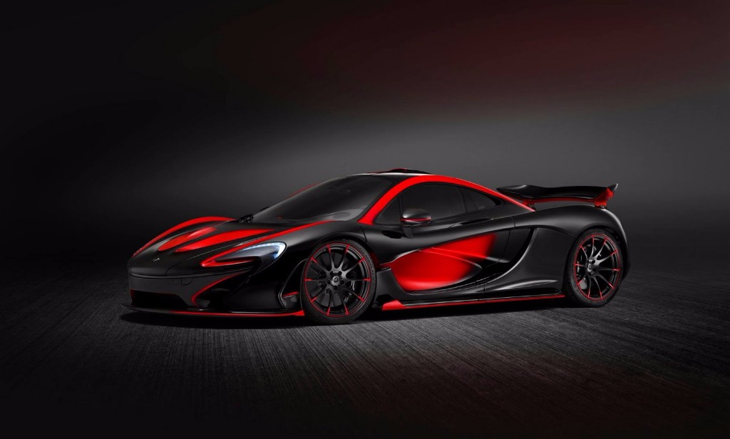 Mclaren P1 Por Mso Colores Negro Y Rojo Para El Diablo Sobre Ruedas