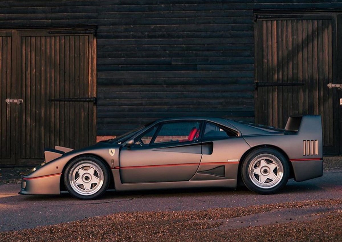 Pieza única: el Ferrari F40 gris ex-Sultán de Brunéi restaurado a su ...