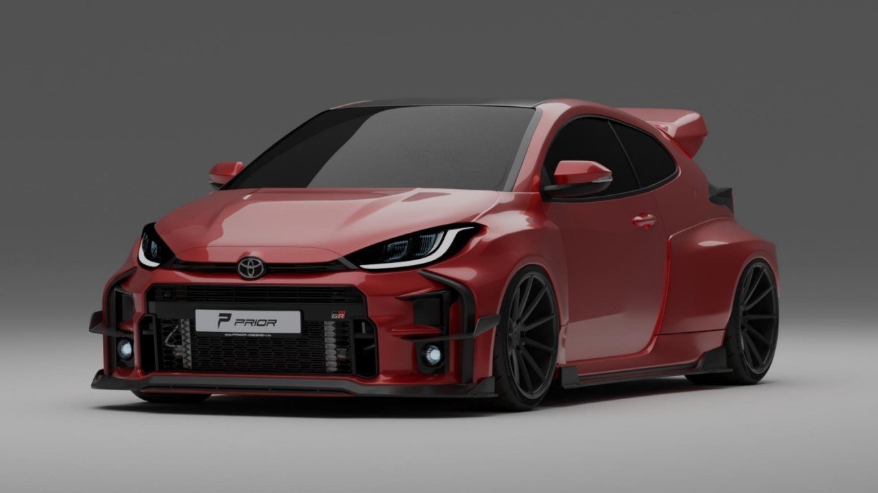 PRIOR Design adelanta el futuro widebody del Toyota GR Yaris [vídeo ...